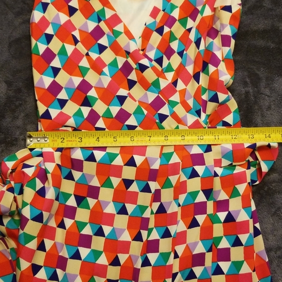 kate spade | Dresses | Kate Spade Geometric Wrap And Tie Dress Sz 2 ...